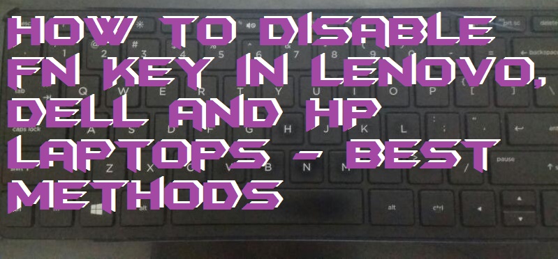 How To Disable Fn Key In Lenovo Dell And HP Laptops Best Methods