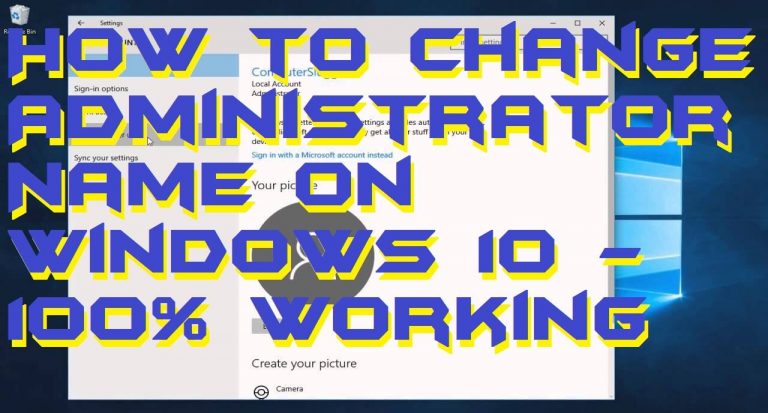 How to Change Administrator Name on Windows 10 - 100% Working - Crazy ...