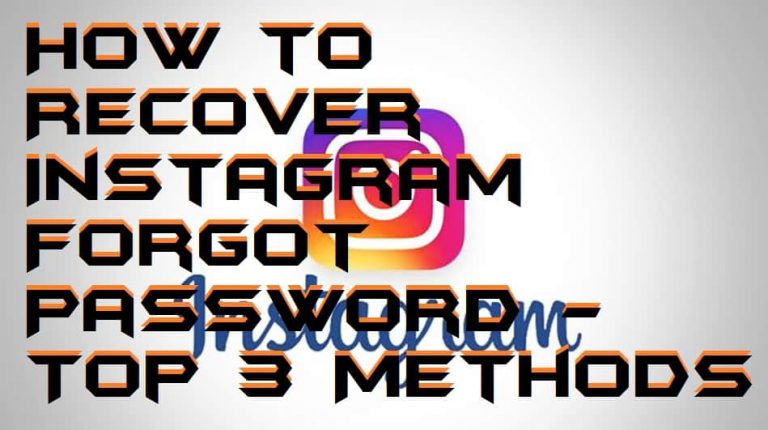 How to Recover Instagram Forgot Password - Top 3 Methods - Crazy Tech ...