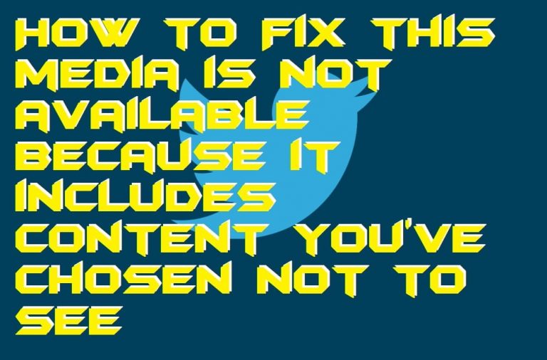 How to Fix this media is not available because it includes content you ...