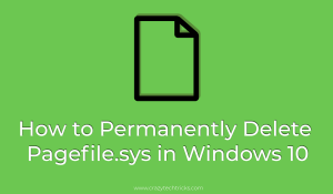 What is Pagefile.sys? How to Permanently Delete Pagefile.sys in Windows ...