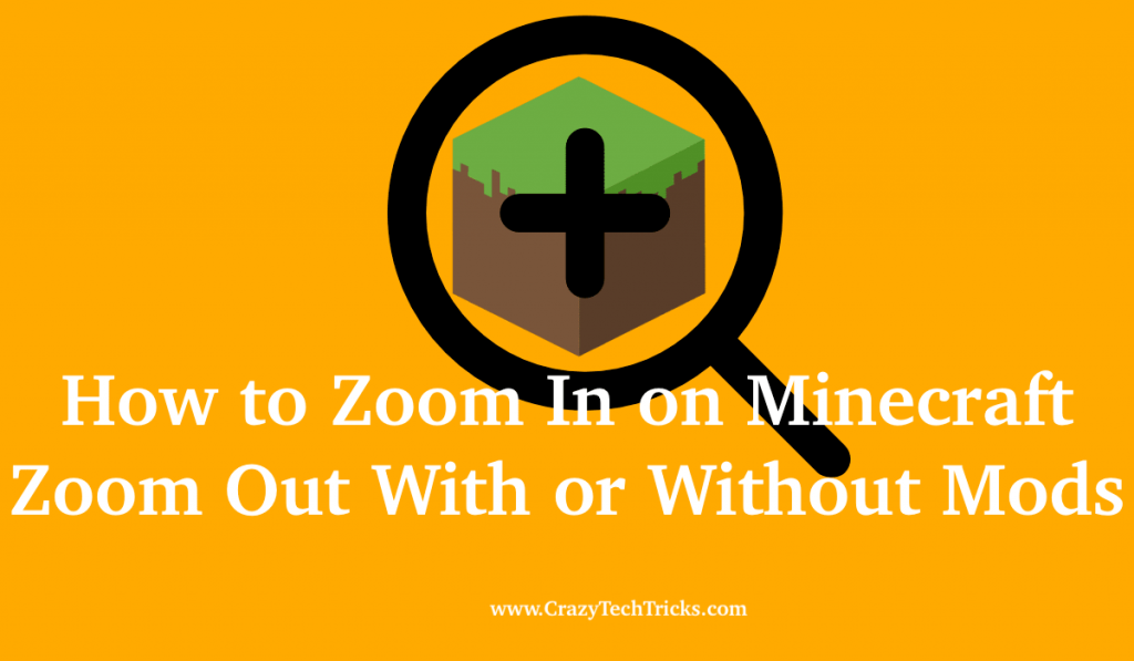 How to Zoom In on Minecraft - Zoom Maximum - Crazy Tech Tricks