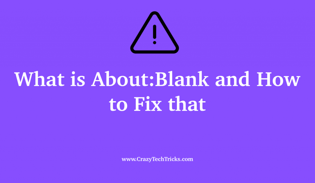 What Is About Blank And How To Fix That Crazy Tech Tricks