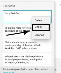 How to Use Clipboard History on Windows 10 - Crazy Tech Tricks