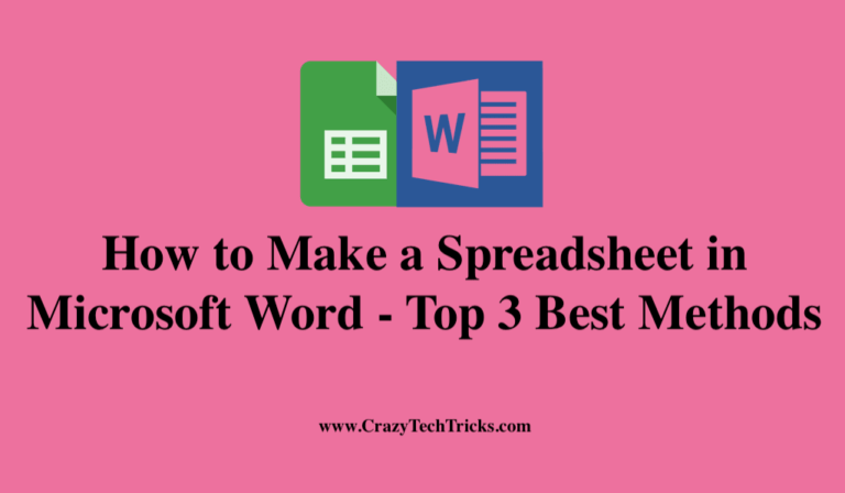 How to Make a Spreadsheet in Microsoft Word- 100% Working