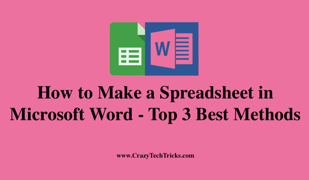 How To Make A Spreadsheet In Microsoft Word 100 Working