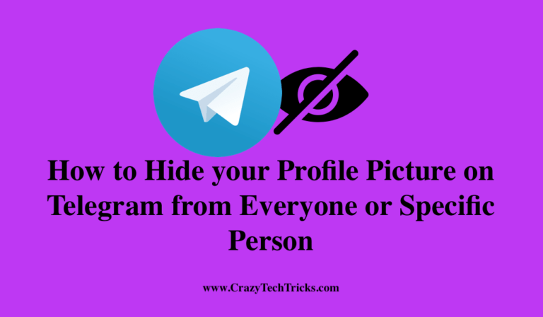 How to Hide your Profile Picture on Telegram from Everyone or Specific ...