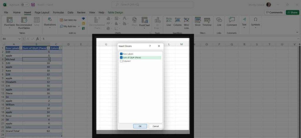 How to Create Slicers in Excel - Top 2 Best Methods - Crazy Tech Tricks