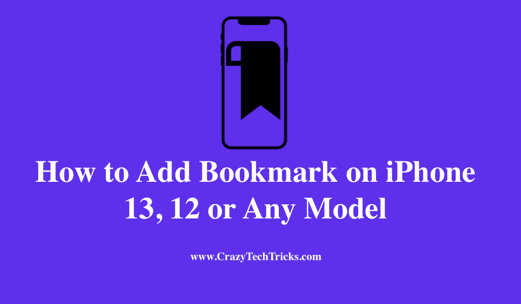 How To Add Bookmark On IPhone 13 12 Or Any Model Crazy Tech Tricks