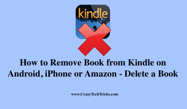 How to Remove Book from Kindle on Android, iPhone or Amazon - Delete a ...