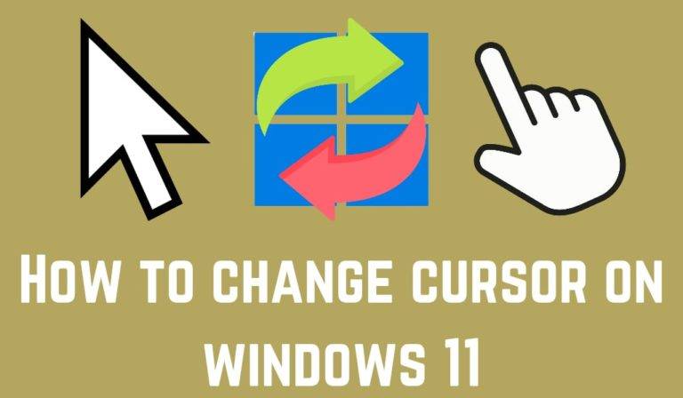 How to Change Cursor on Windows 11 -Top 4 Methods - Crazy Tech Tricks