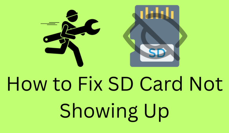 How to Fix SD Card Not Showing Up - 7 Easy Fixes - Crazy Tech Tricks